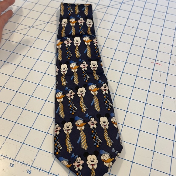 Disney | Accessories | Disneyland Resort Mickey Goofy Donald Navy Silk ...